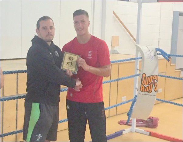 Boxer Kyran Jones inspires pupils at Lewis School Pengam