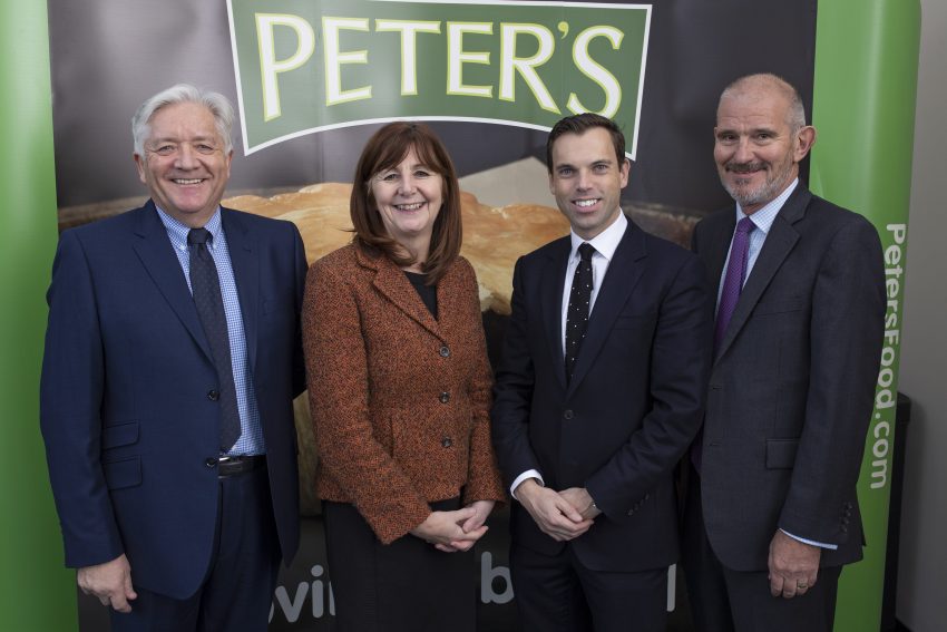 Cabinet Secretaries visit Peter's Foods in Bedwas