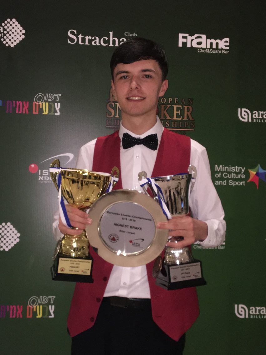 Dylan Emery: Caerphilly snooker prodigy in Welsh Open second round