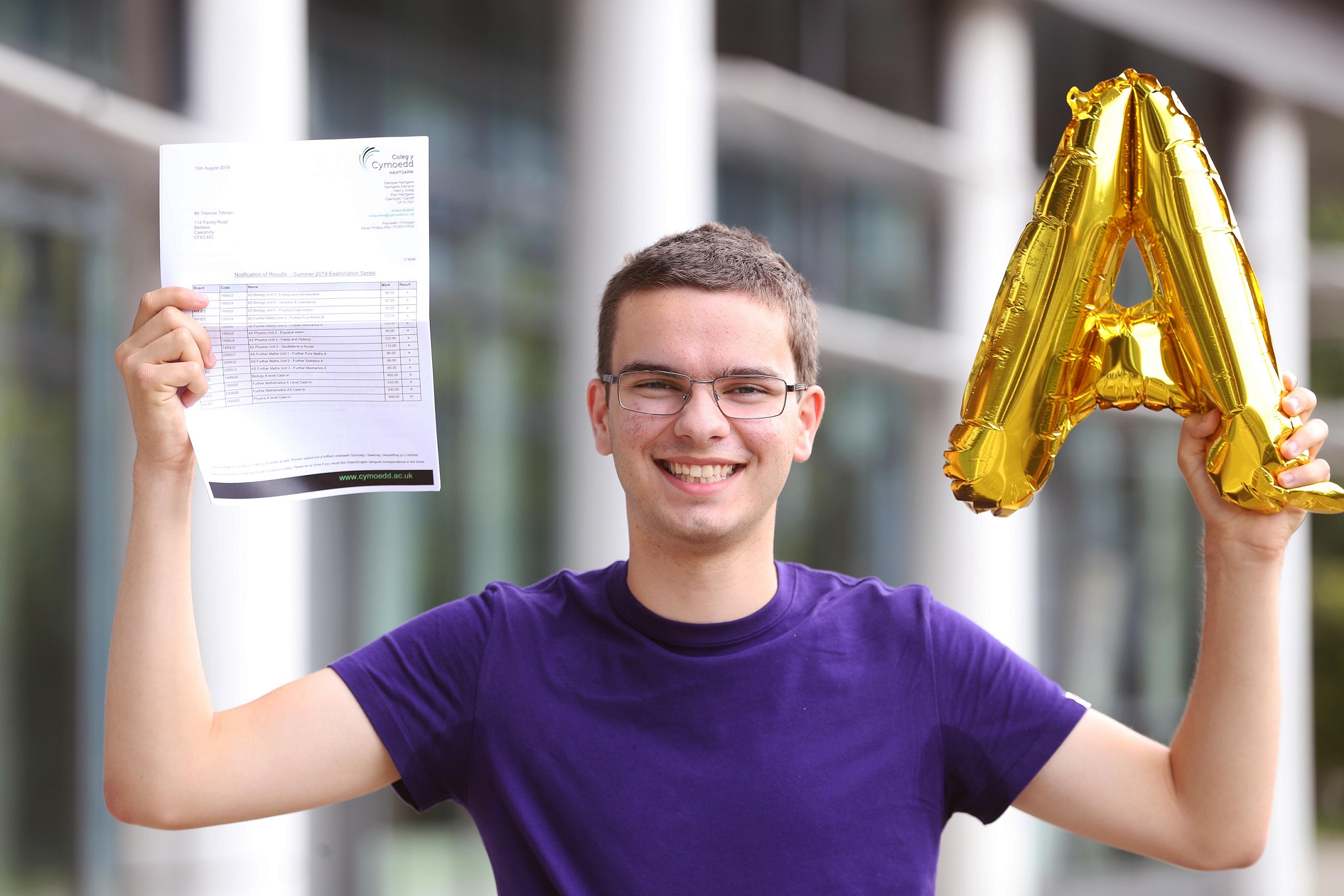 Top grades on the up as students receive A-level results