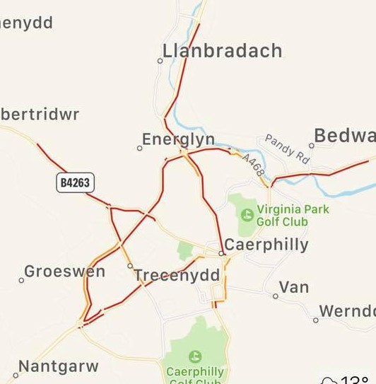 Infrastructure companies apologise for Caerphilly's morning traffic chaos