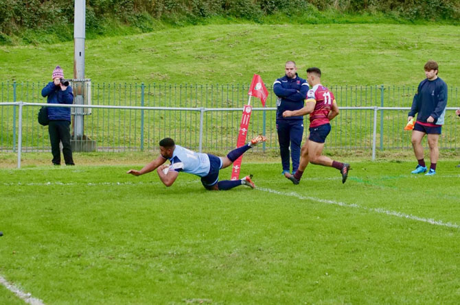 Bargoed score six tries in Tata Steel rout