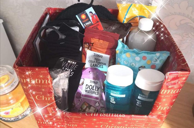 Christmas box appeal for homeless people