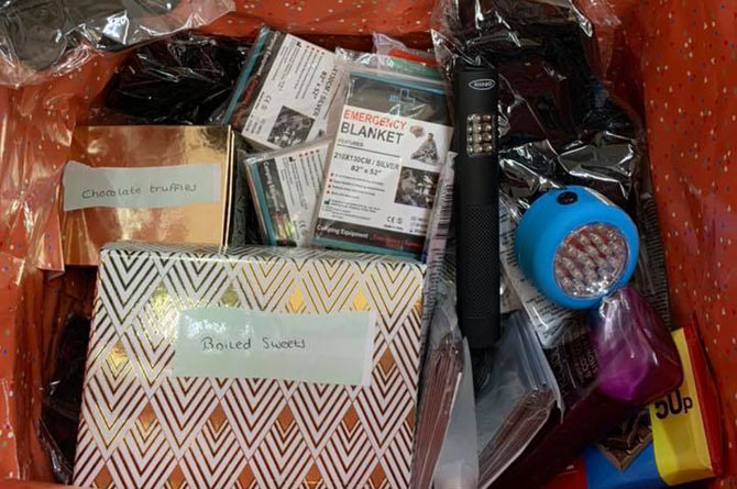 Christmas box appeal for homeless people