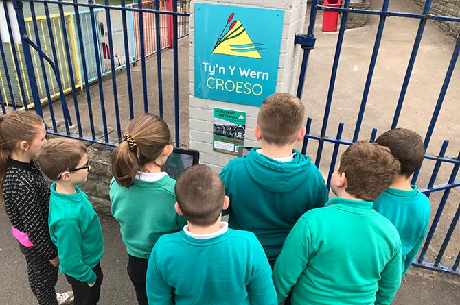 Trail exploring history of Trethomas created by pupils at Ty'n y Wern