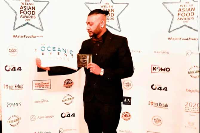 Caerphilly's Castle Gate Indian Restaurant recognised with three awards