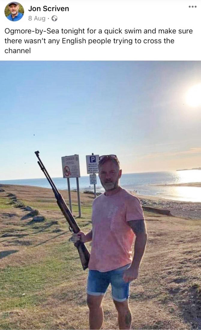 Caerphilly Council: Jon Scriven censured over Facebook rifle post