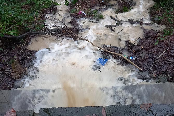 Natural Resources Wales investigating Redrow water-run off in Caerphilly