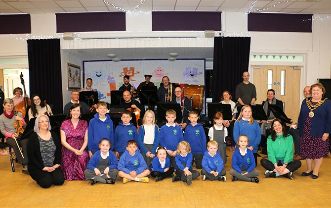 BBC National Orchestra Wales visits Pontllanfraith's Bryn School