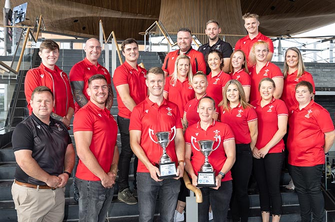 Wales deaf rugby sevens world champions welcomed to Senedd
