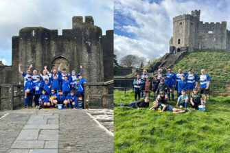 Machen RFC U10s walk from Caerphilly to Cardiff Castle