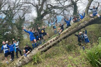 Machen RFC U10s walk from Caerphilly to Cardiff Castle
