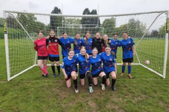 Success for Caerphilly Dragons Girls U12s football team