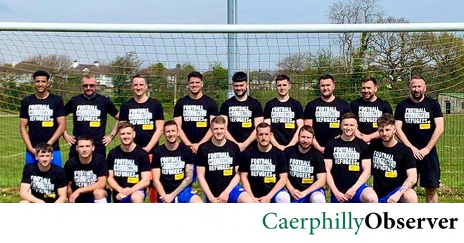 Cwrt Rawlin FC raise £2.5k by covering distance from Caerphilly to Kyiv