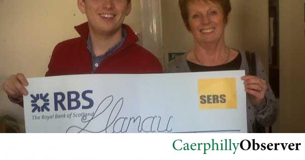 Blackwood company's £1,000 gift to Llamau charity