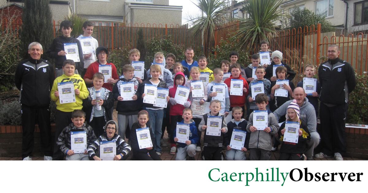 Caerphilly youngsters coached by Cardiff City FC