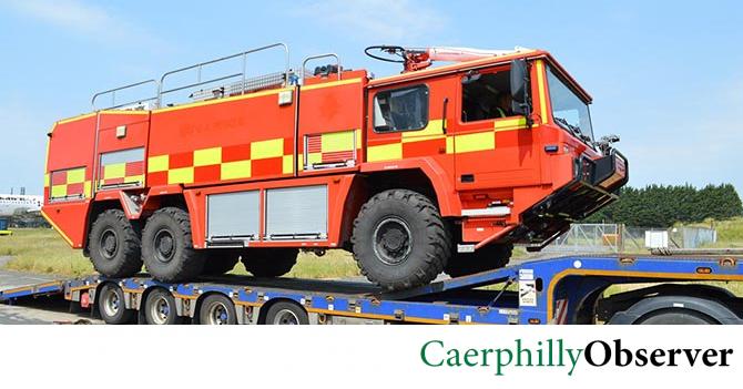 Welsh fire engine donated to Kharkiv Airport in Ukraine