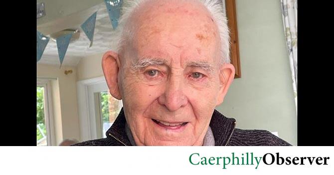 Thomas Preece celebrates 100th birthday at Bargoed Care Home