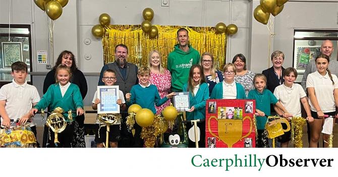 Ty'n y Wern School, Trethomas, gets Active Journeys Gold Award