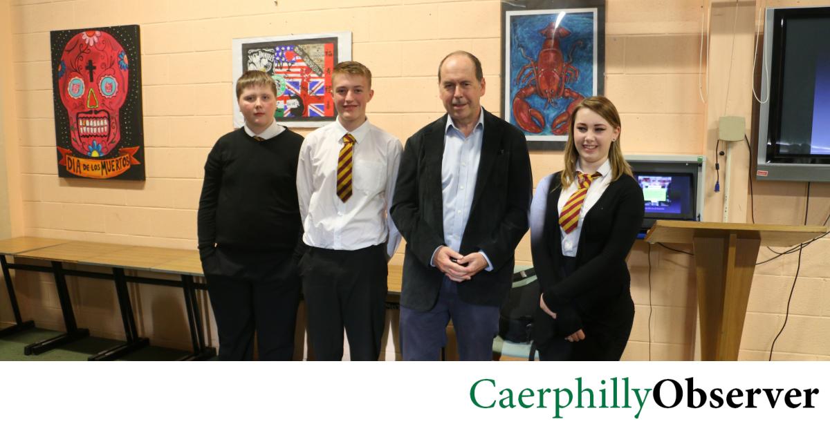BBC correspondent talks Fake News with Risca Community Comprehensive pupils