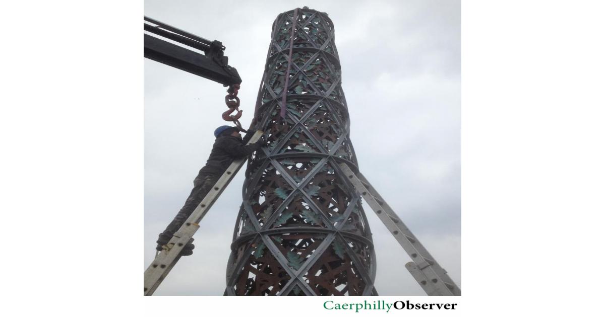 Risca sculpture completed with cuckoo