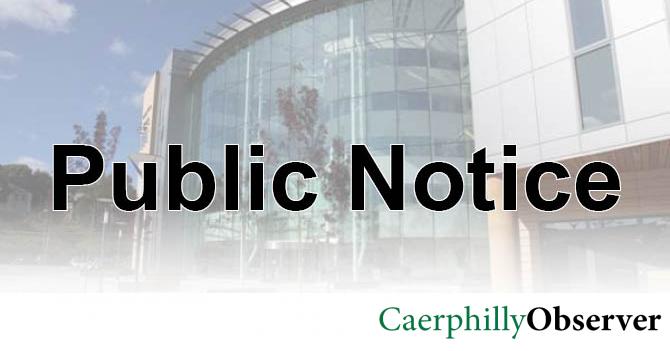 Caerphilly County Borough Council public notices