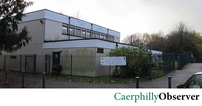 Where each polling station is in the Caerphilly constituency